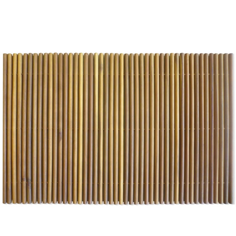 Buy Bath Mat Acacia Wood 80x50 cm vidaXL - MyDeal