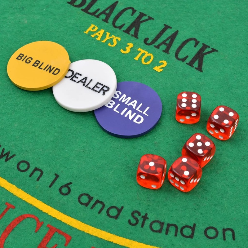 Buy Combine Poker/Blackjack Set with 600 Laser Chips Aluminium - MyDeal