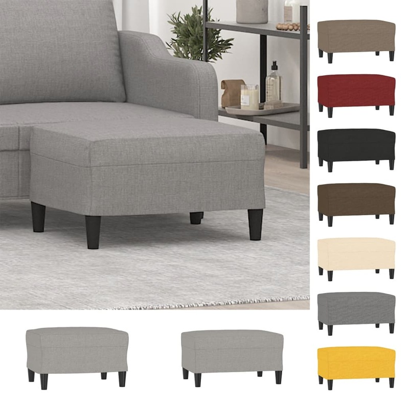 Buy Footstool Fabric Footrest Stool Multi Colours 60x50x41 cm/70x55x41 ...