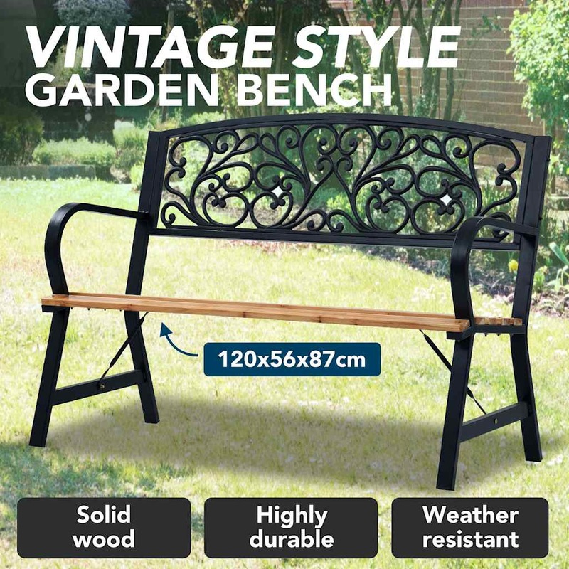 Buy Garden Bench 120 cm Wood vidaXL - MyDeal
