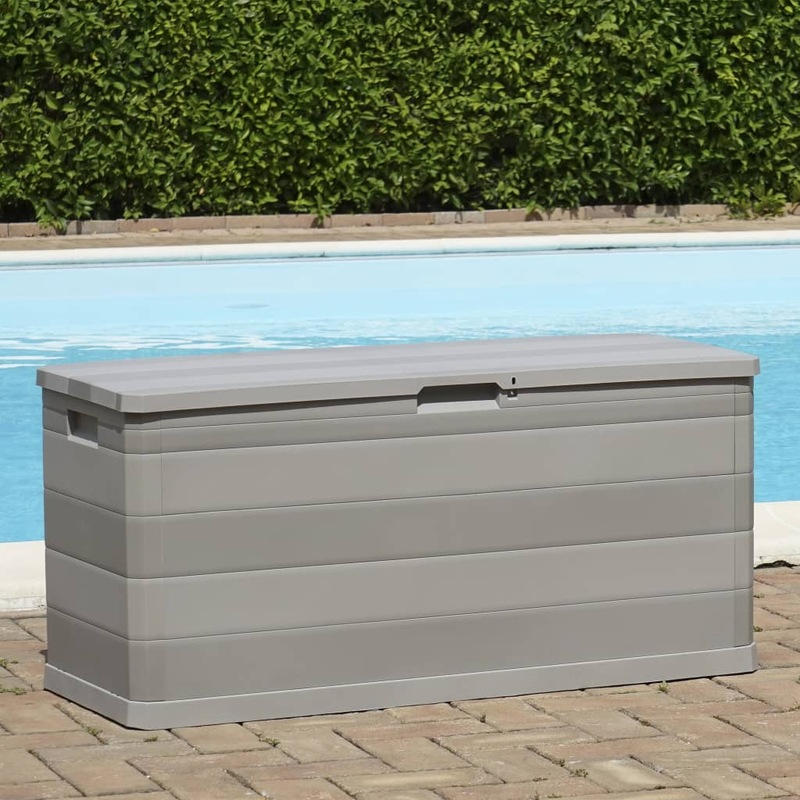 Garden Storage Box Grey 117x45x56 cm - MyDeal
