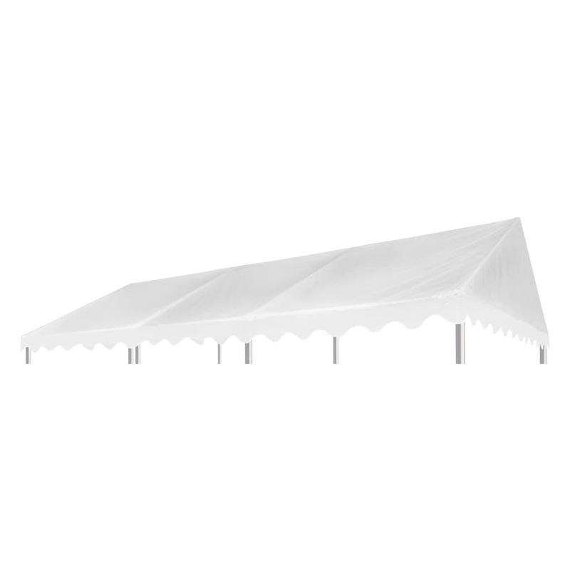 Buy Gazebo Top Cover PVC 500 g/m² 3x6 m White - MyDeal