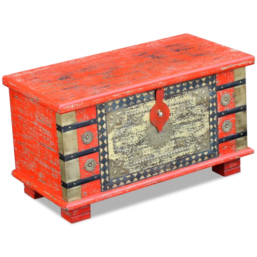 Buy Storage Chest Red Mango Wood 80x40x45 cm vidaXL - MyDeal Australia