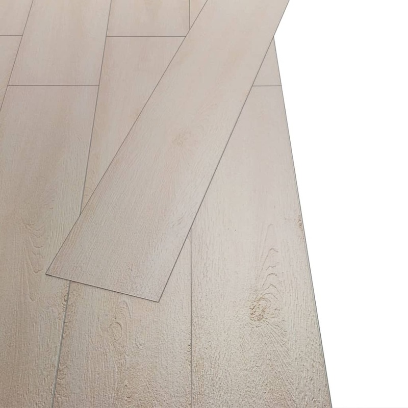 Buy PVC Flooring Planks 5.26 m² 2 mm Oak Classic White - MyDeal