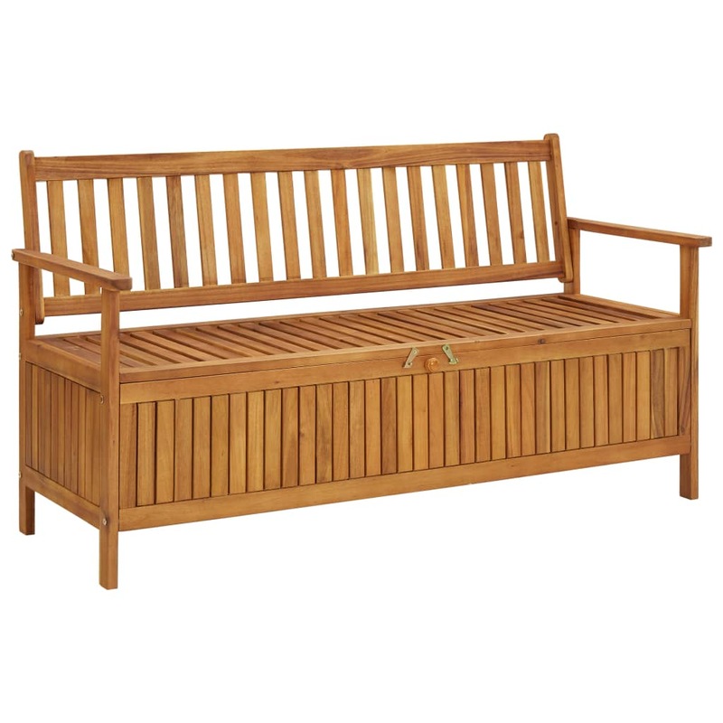 Buy Garden Storage Bench 148 cm Solid Acacia Wood vidaXL - MyDeal