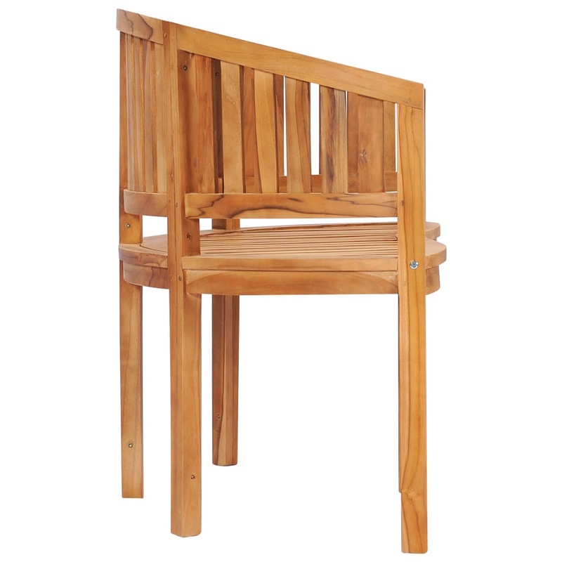 Buy Banana Bench 151 cm Solid Teak Wood - MyDeal
