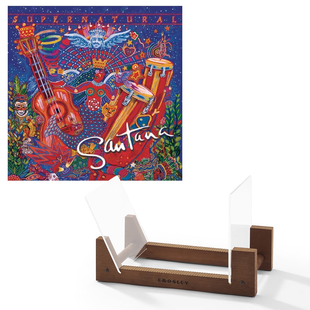 Buy Santana Supernatural Vinyl Album & Crosley Record Storage Display ...