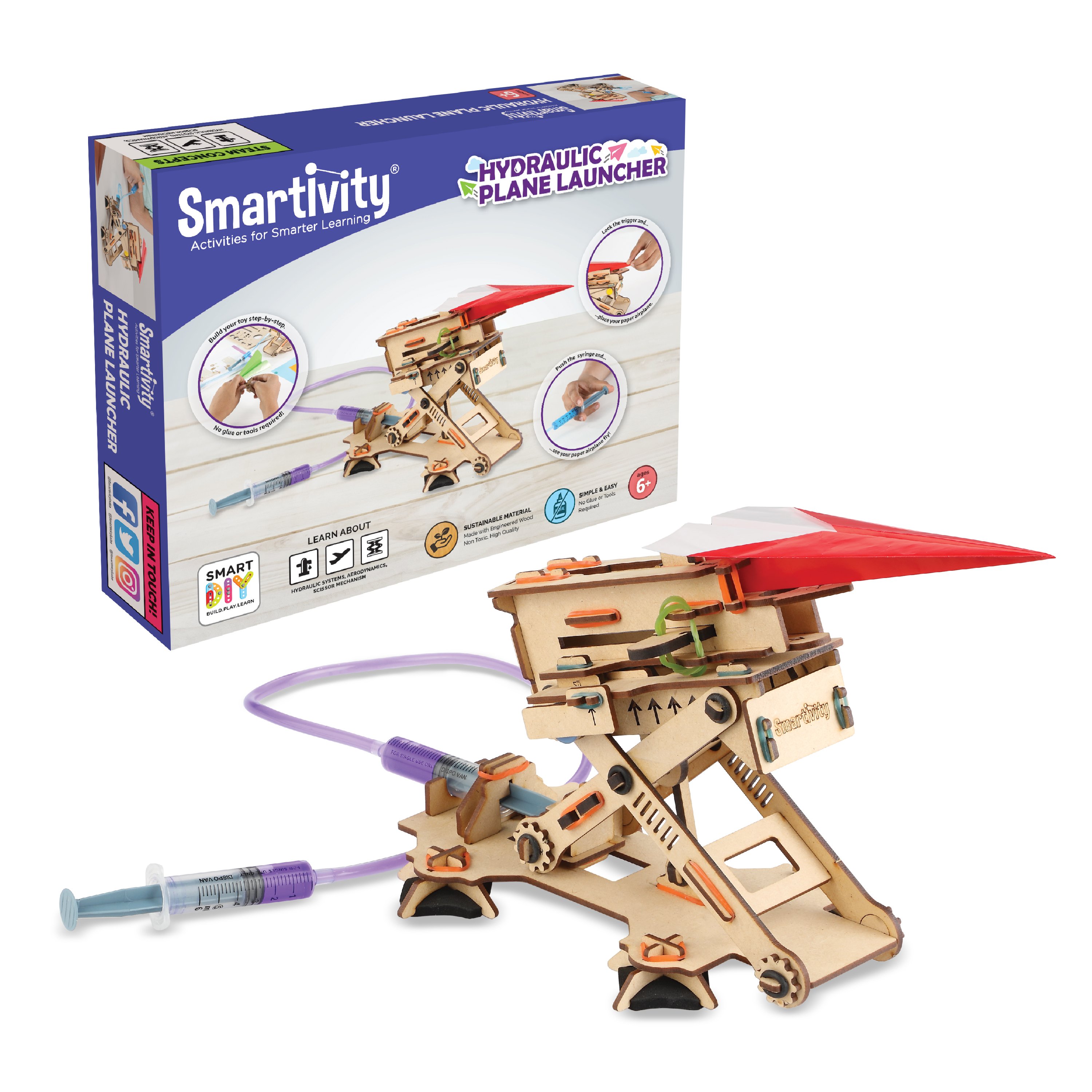 Buy Smartivity Hydraulic Plane Launcher - MyDeal Australia