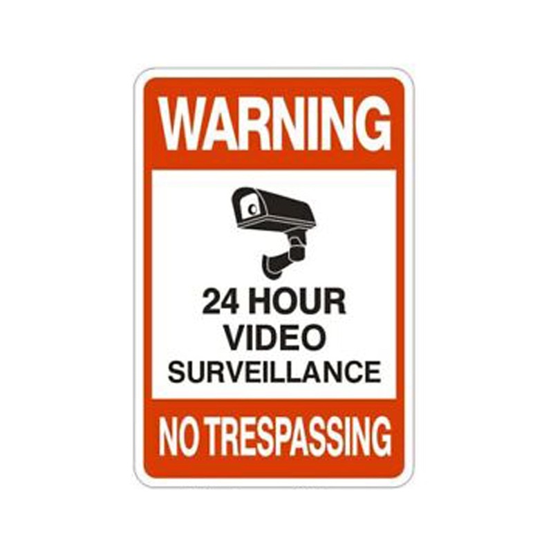 Buy Metal Warning Sign Video Camera - Video Surveillance Signs - MyDeal