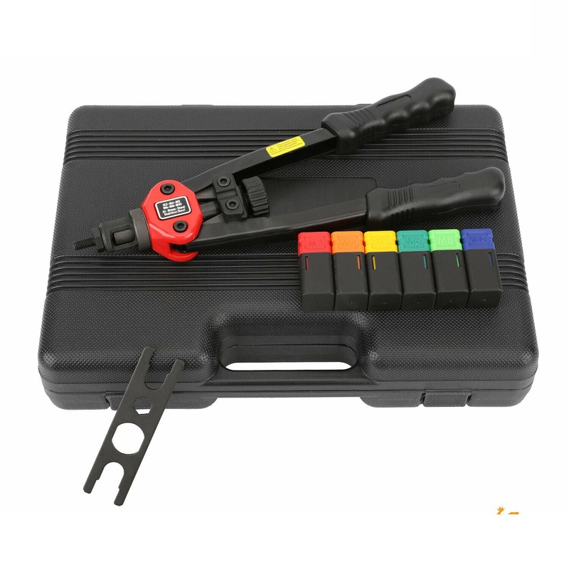 Buy Nutsert Tool Kit Rivnut Rivet Nut Gun Mandrels M3 to M10 Carry Case ...