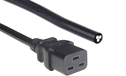 Buy C19 15A Heavy Duty IEC Cable to Bare Wire - MyDeal Australia