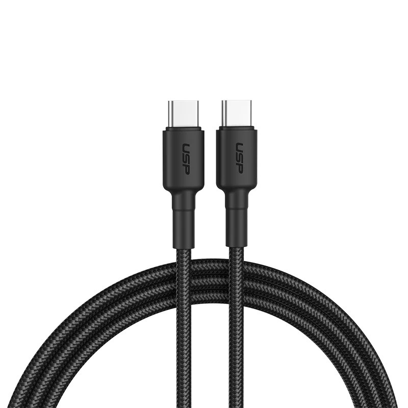 Buy [6972890207071] USP 3m BoostUp Braided USB-C to USB-C Cable, Black ...