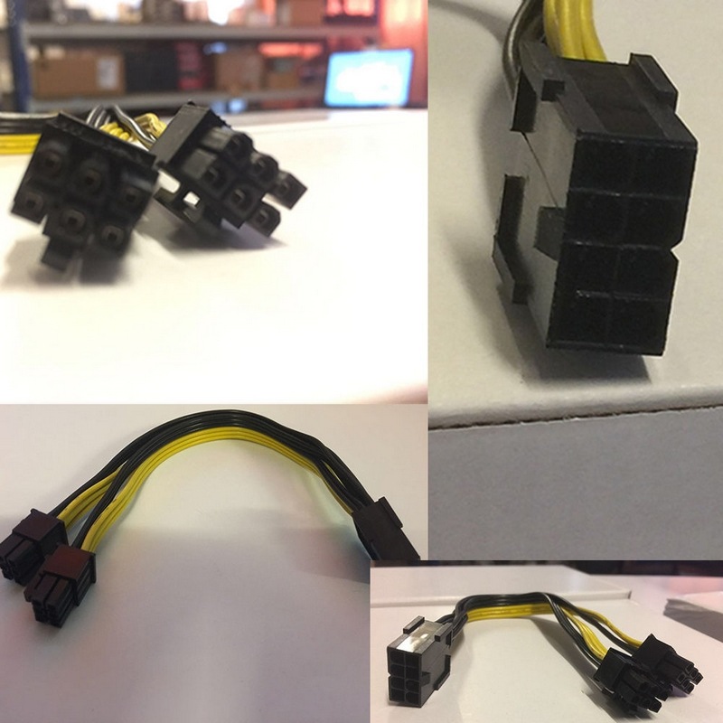 Buy [ADA-GEN-8PT06P] 8 Pin Female to 2 x 6 Pin Male PCI Express Video ...