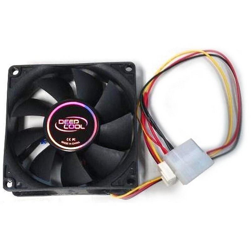 Buy DeepCool Ball Bearing Case Fan 80mm x 25mm with 3 Pin / Molex ...