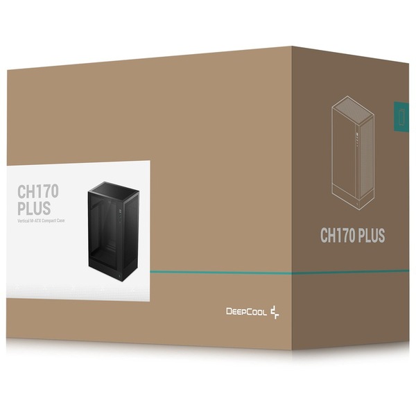 Buy DeepCool CH170 PLUS Vertical Micro-ATX Compact Case [R-CH170-BKNGM0-G] - MyDeal Australia