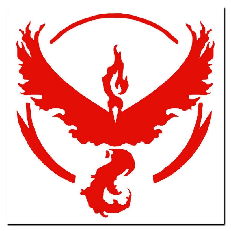 Buy High Quality Pokemon Go Team Valor Pokeball Vinyl Sticker Decal ...