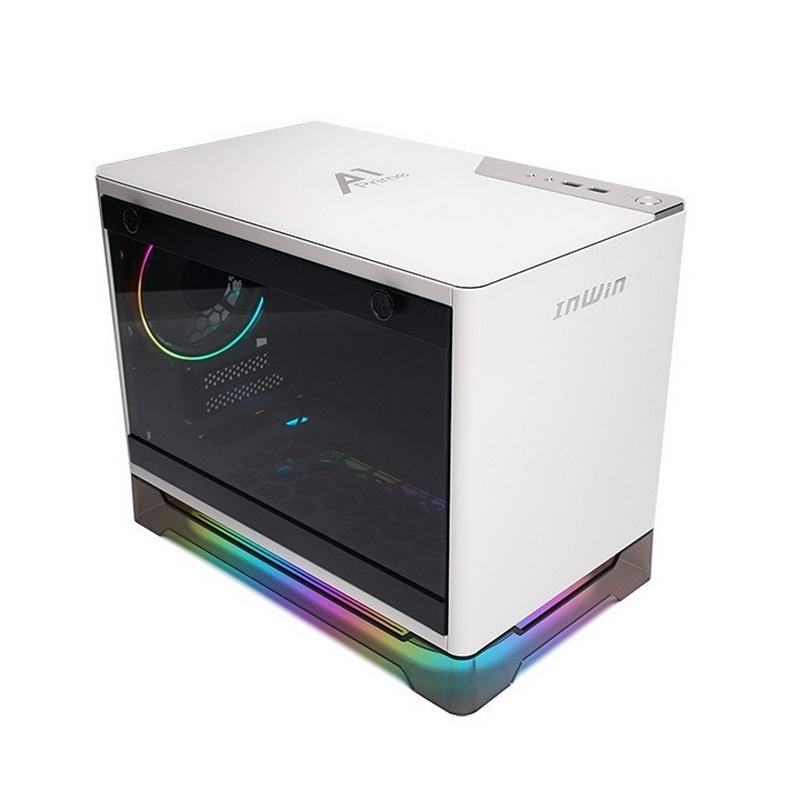 Buy InWin A1 Prime White Tempered Glass Mini-ITX Tower Case with 750W ...