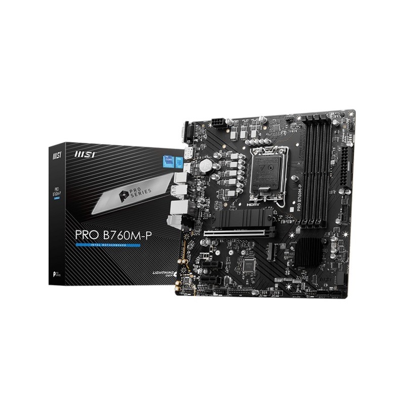 Buy [PRO B760M-P] LGA1700 Micro-ATX Intel DDR5 Motherboard, DisplayPort ...