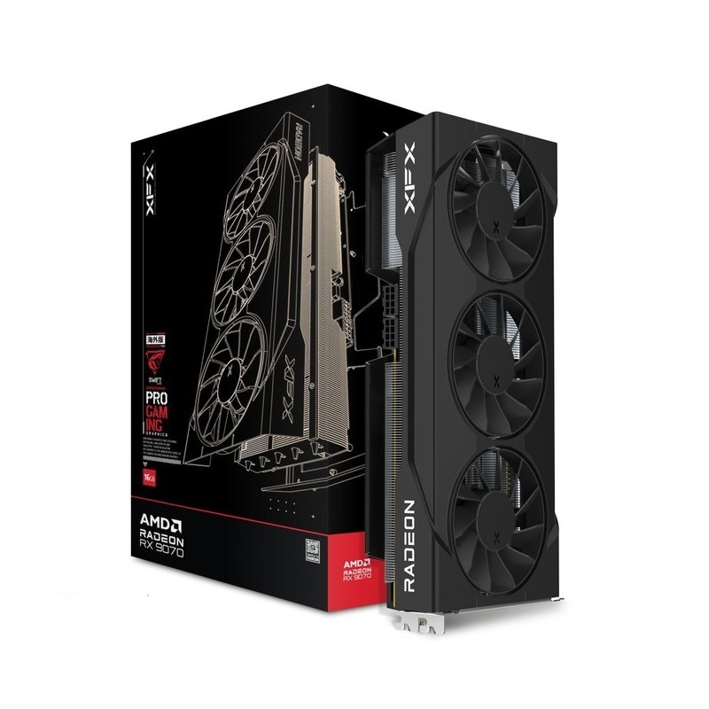 Buy [RX-97SWFT3B7] XFX Swift AMD Radeon RX 9070 OC Triple Fan Gaming ...