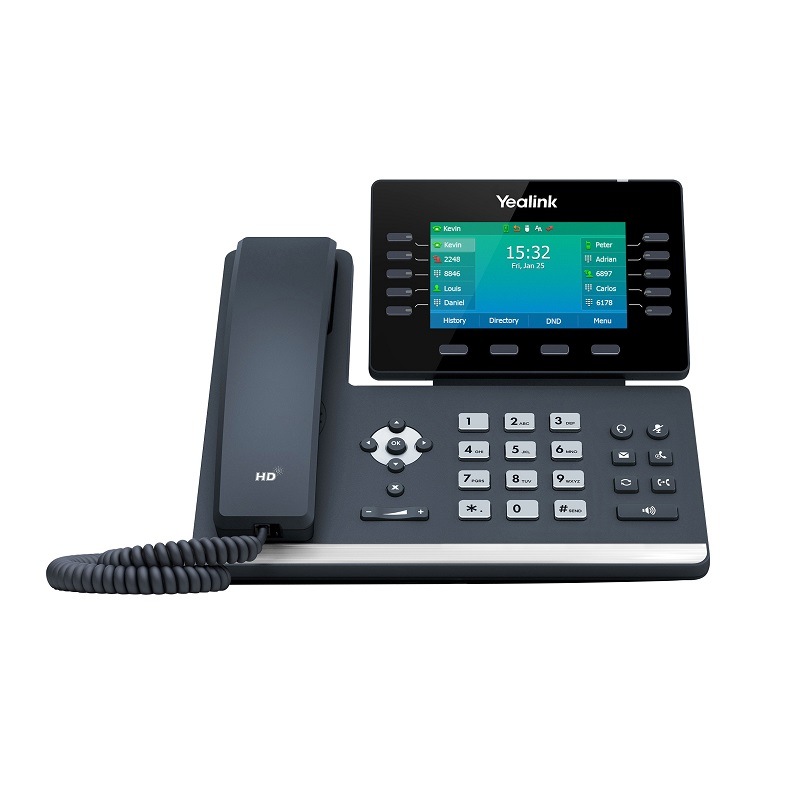 Buy Yealink SIP-T54W T54W 16 Line IP HD Phone Colour Screen HD voice Bluetooth and WiFi USB - MyDeal