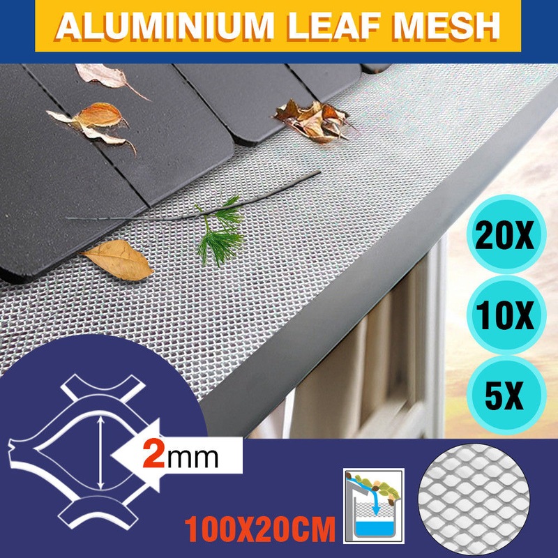 Buy Gutter Guard Guards Mesh Aluminium Leaf Twigs Filter Garden Brush ...