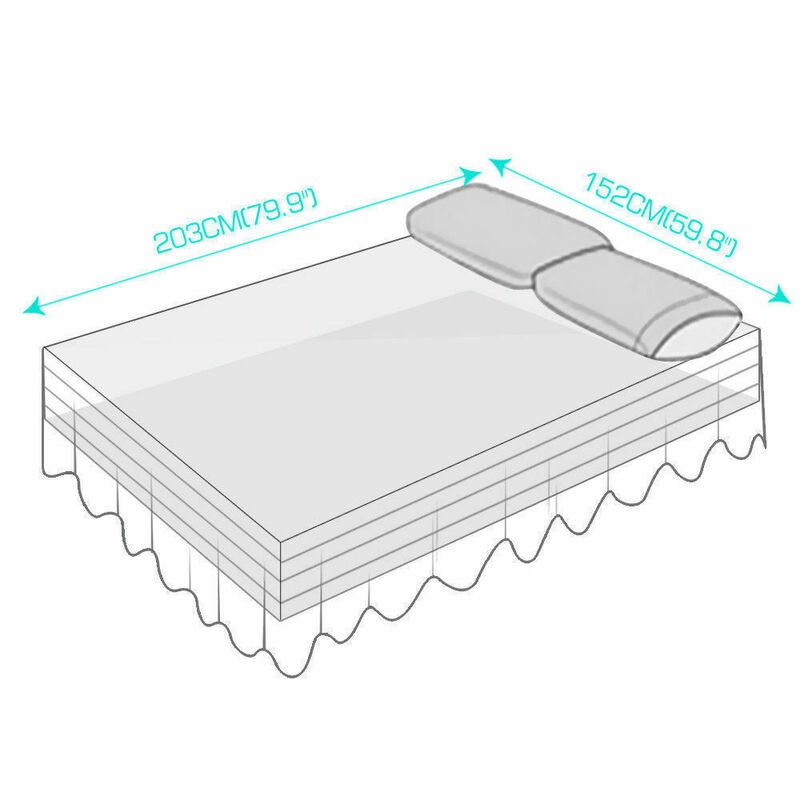 Buy Dreamz Elastic Bed Skirt Dust Ruffle Easy Fit Wrap Around Double