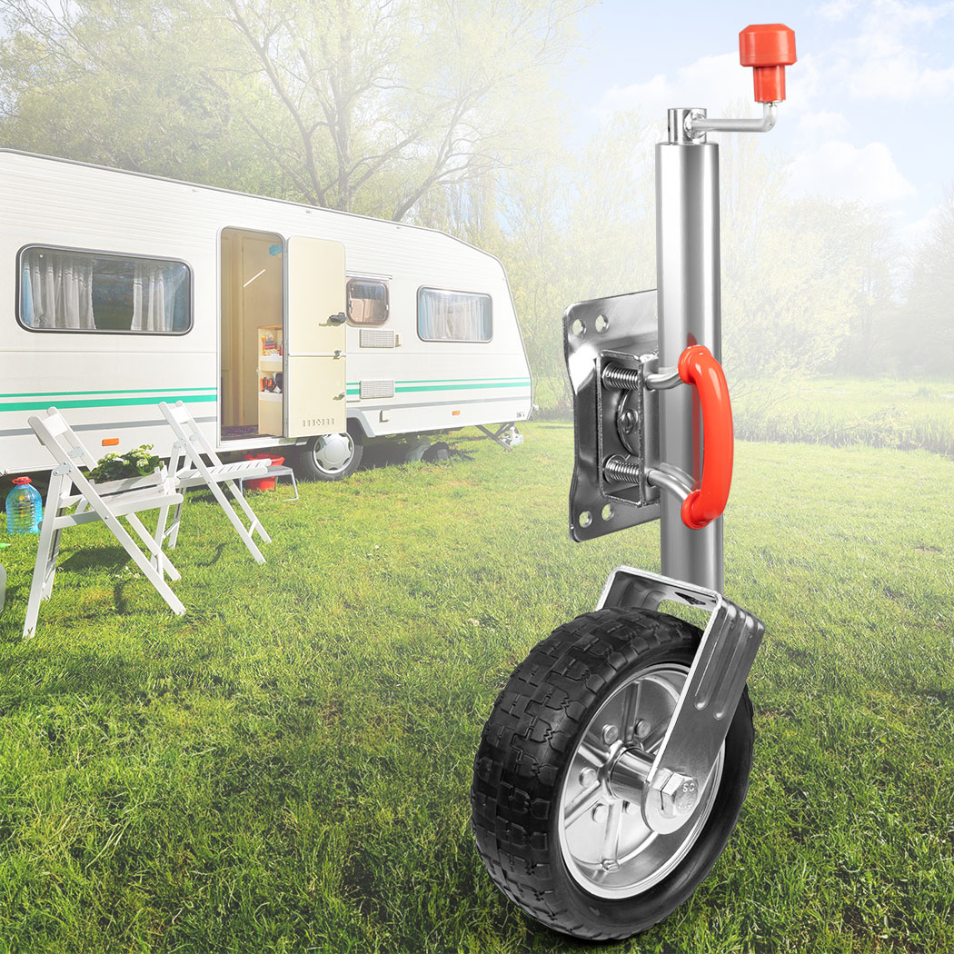 Buy Jockey Wheel 10 inch Swing Up 1000KG Rubber Wheels Bolt On Trailer ...