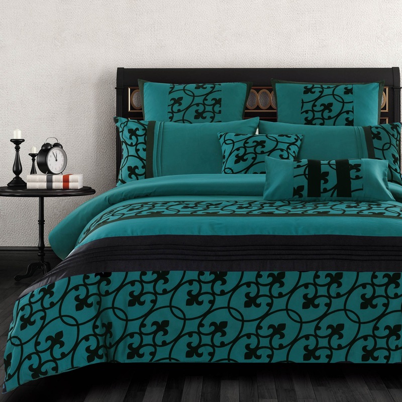 Buy Luxton Pintuck Teal Green Quilt Cover Set /optionals ( Queen / King ...