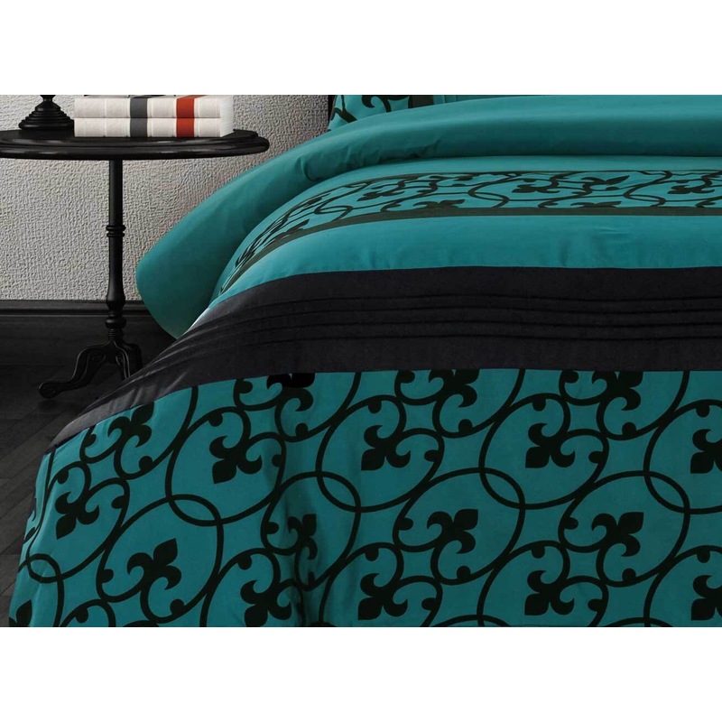 Buy Luxton Pintuck Teal Green Quilt Cover Set /optionals ( Queen / King ...