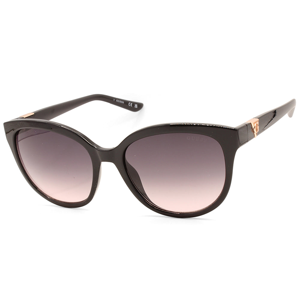 Buy Guess Shiny Black/Grey Smoke Gradient Women's Sunglasses GU7877 01B ...