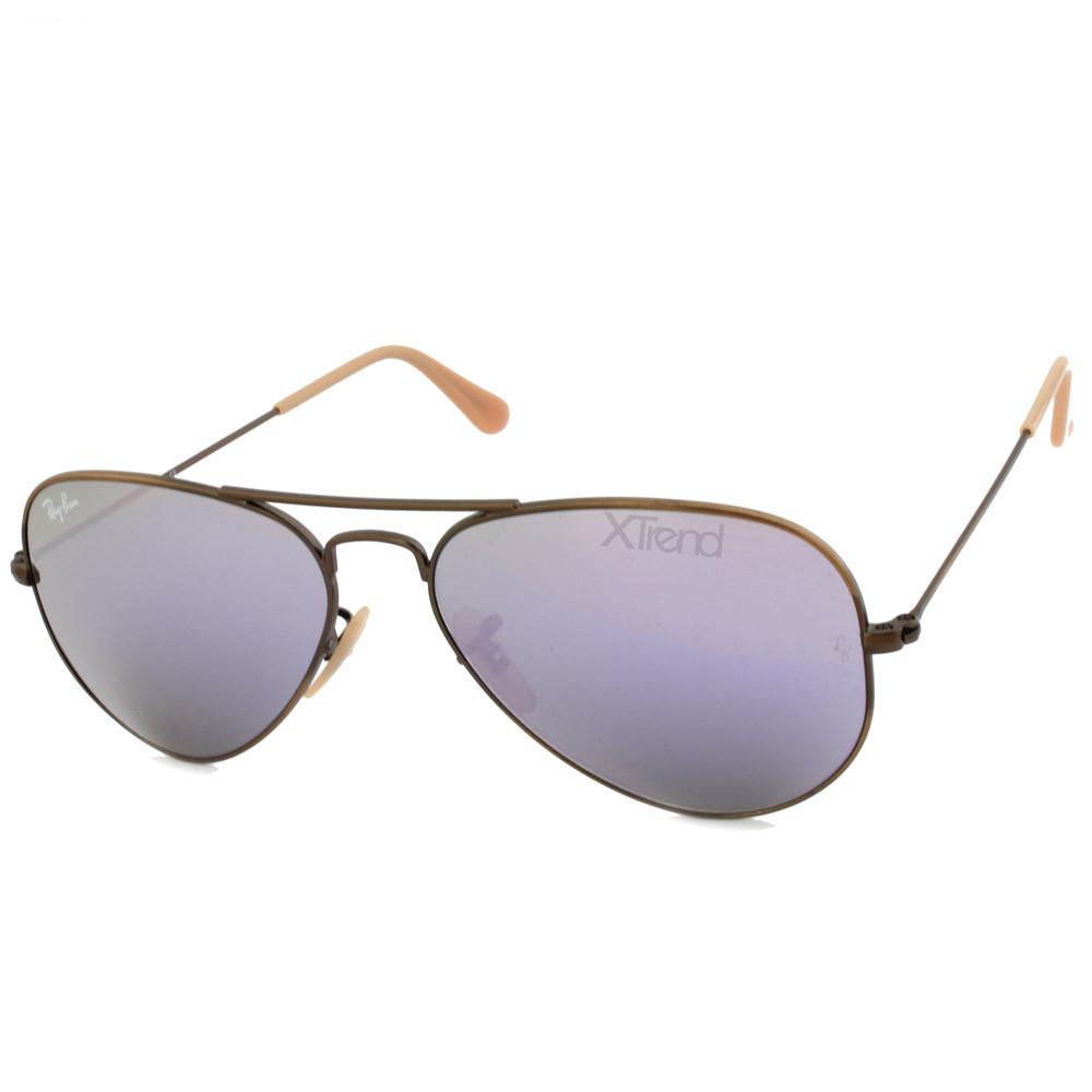Buy Ray-Ban RB3025 167/4K Aviator Flash Bronze Copper/Lilac Mirror ...