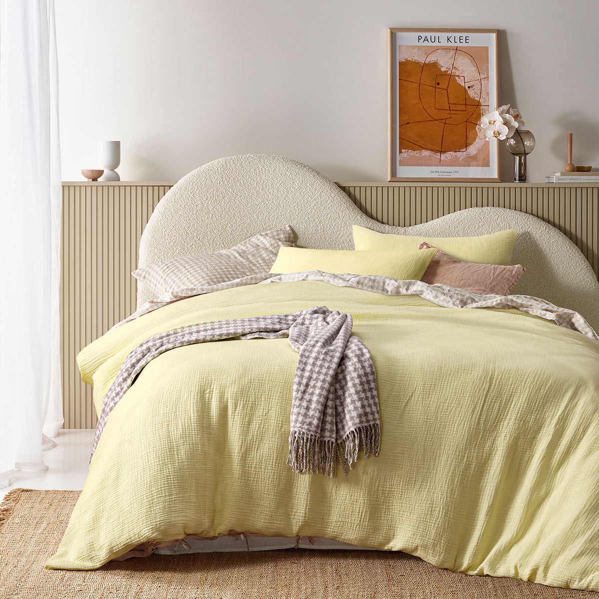 Buy Vintage Design Homewares Hugo Butter Cotton Gauze Quilt Cover Set ...