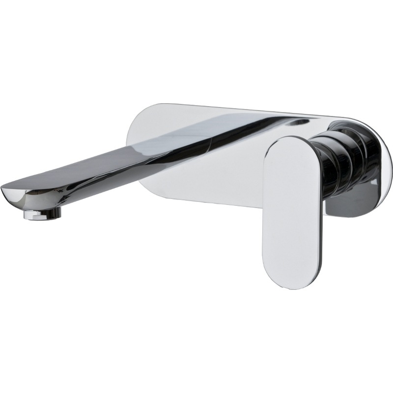Buy Eve Wall Mounted Single Lever Mixer & Spout Chrome - MyDeal Australia