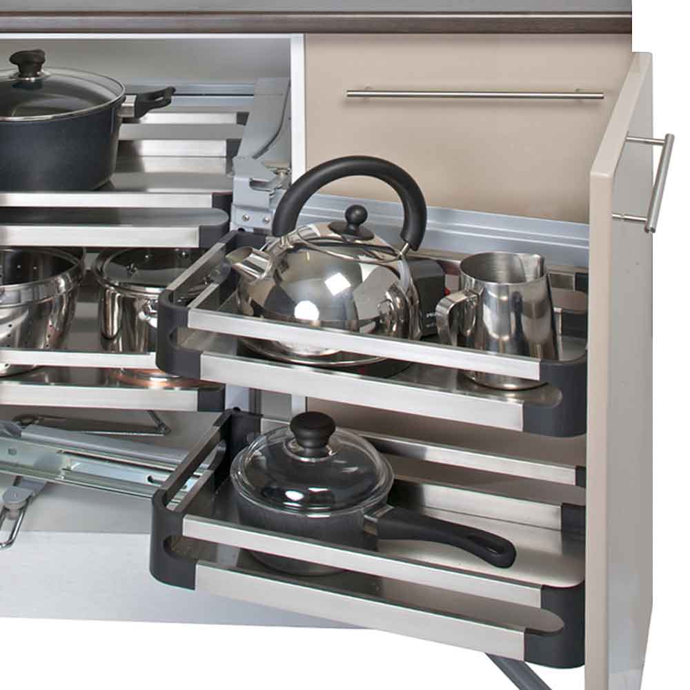 Buy Chef Magic Corner Pull Out Kitchen Storage - Fits 900mm Blind ...