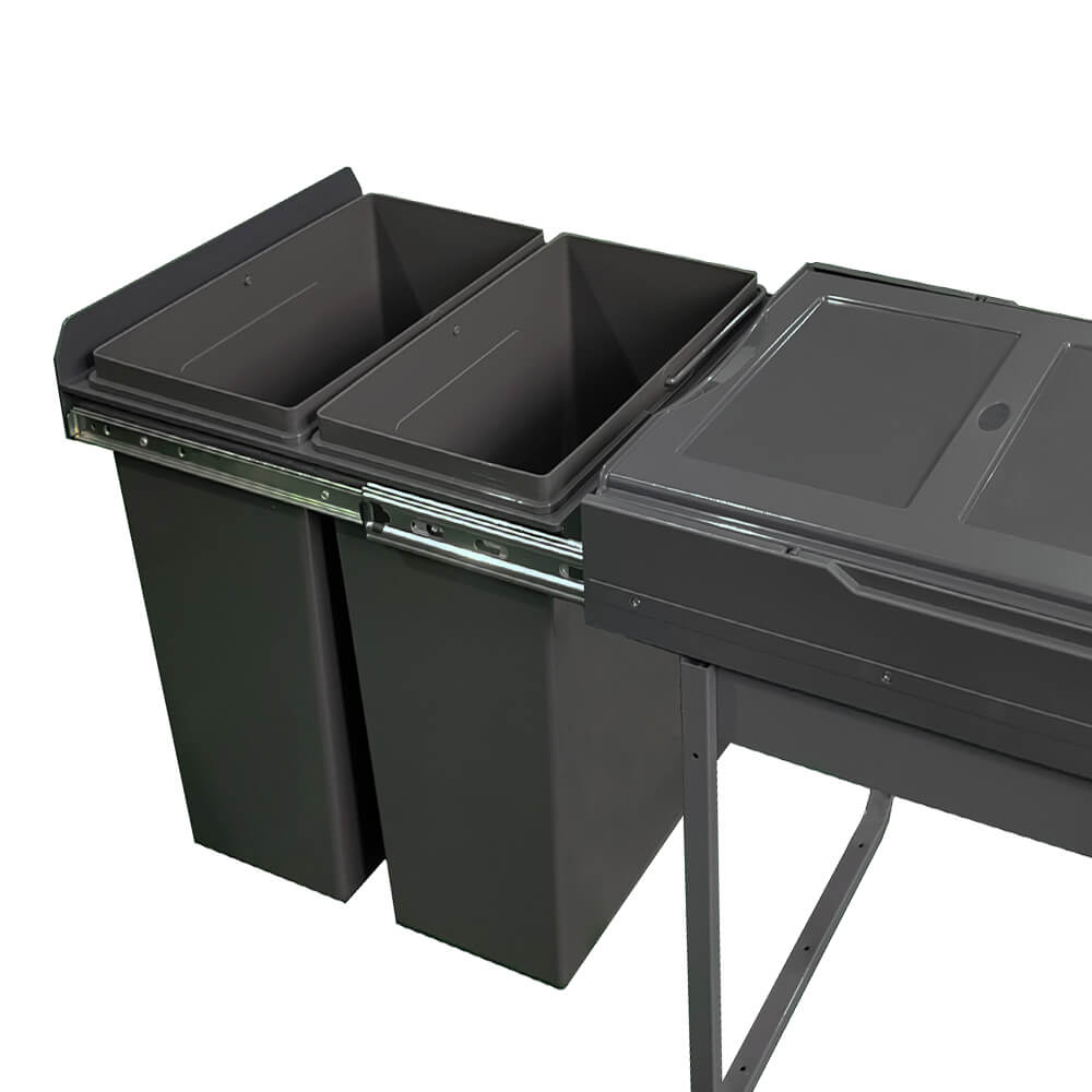 Buy Elite Domestique PLUS 60L Twin Slide Out Concealed Waste Bin with ...