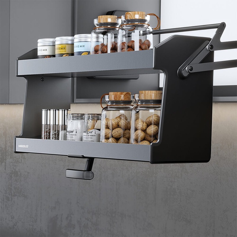 Buy HIGOLD Shearer Nebula Pull Down Overhead Cabinet Storage - for a ...