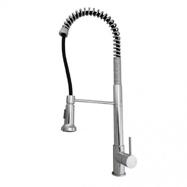 Buy AQUAPERLA Spring Pull Out Spray Kitchen Mixer Tap - Chrome - Tall ...