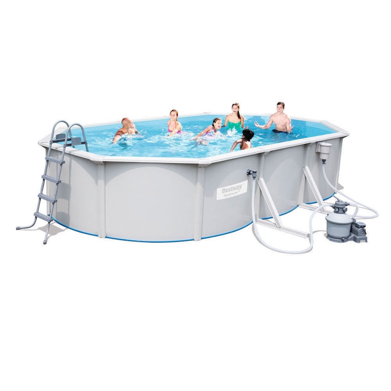 Buy Bestway 20ft Hydrium Oval Steel Sidewall Swimming Pool 6.10mx3 ... Buy Bestway 20ft Hydrium Oval Steel Sidewall Swimming Pool 6.10mx3 ...