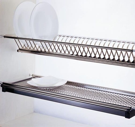 Buy ELITE 90cm L-Shape Kitchen Cupboard Dish Rack - MyDeal Australia