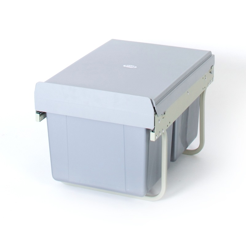 Buy ELITE Domestique 30L Twin Low Profile Under Sink Pull-Out Concealed ...