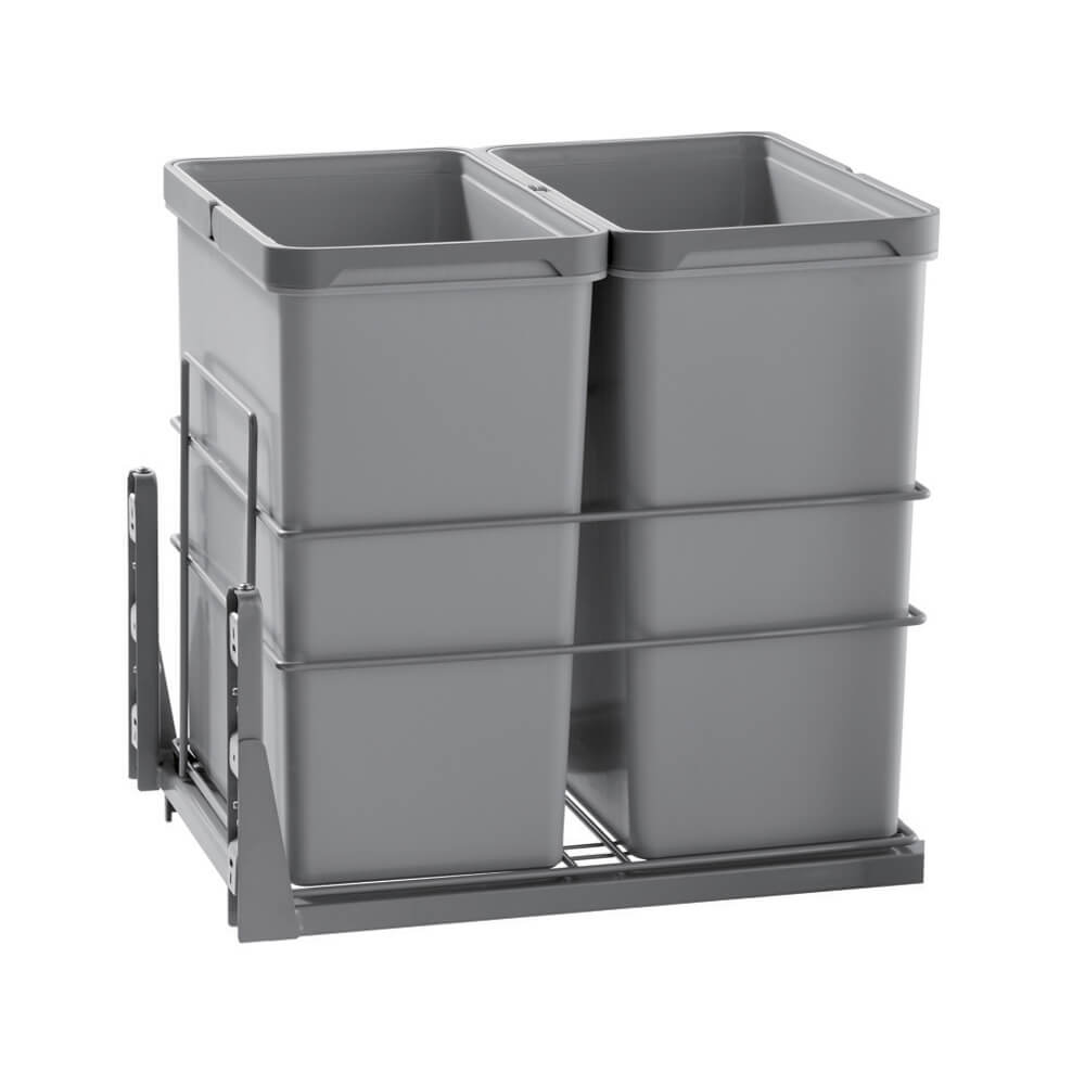 Buy HIGOLD Concelo 56L Twin Slide Out Bottom Mounted Concealed Bin (for ...