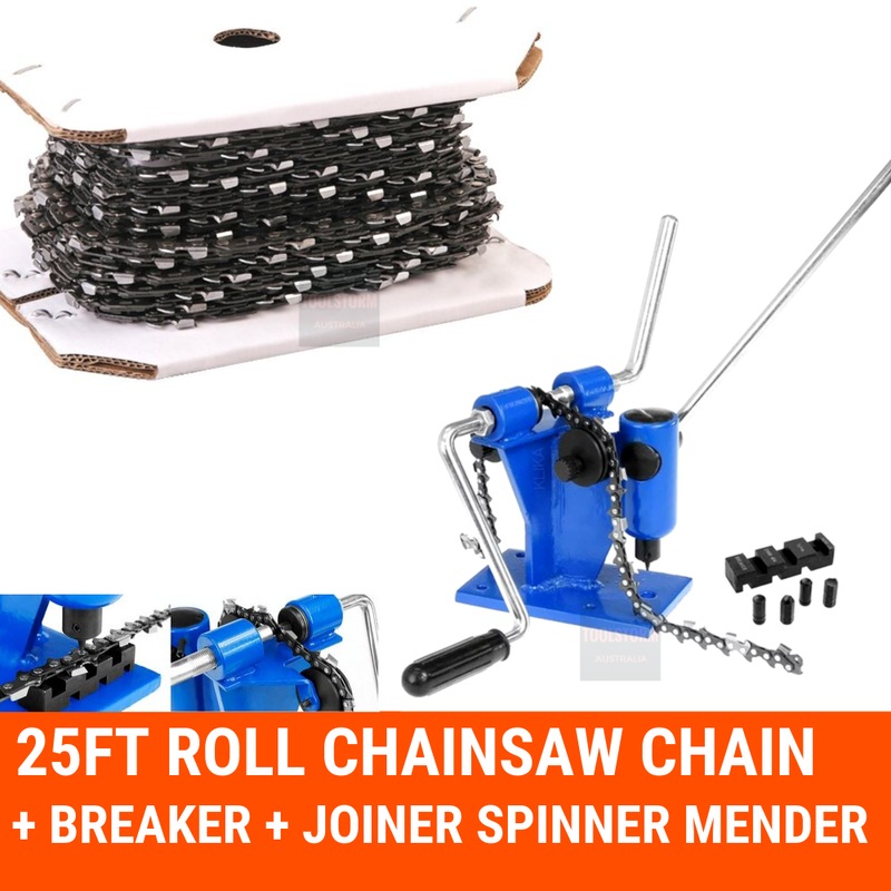 Buy 25ft Roll Chainsaw Chain 3/8LP .043 Semi Chisel+ Breaker + Joiner ...