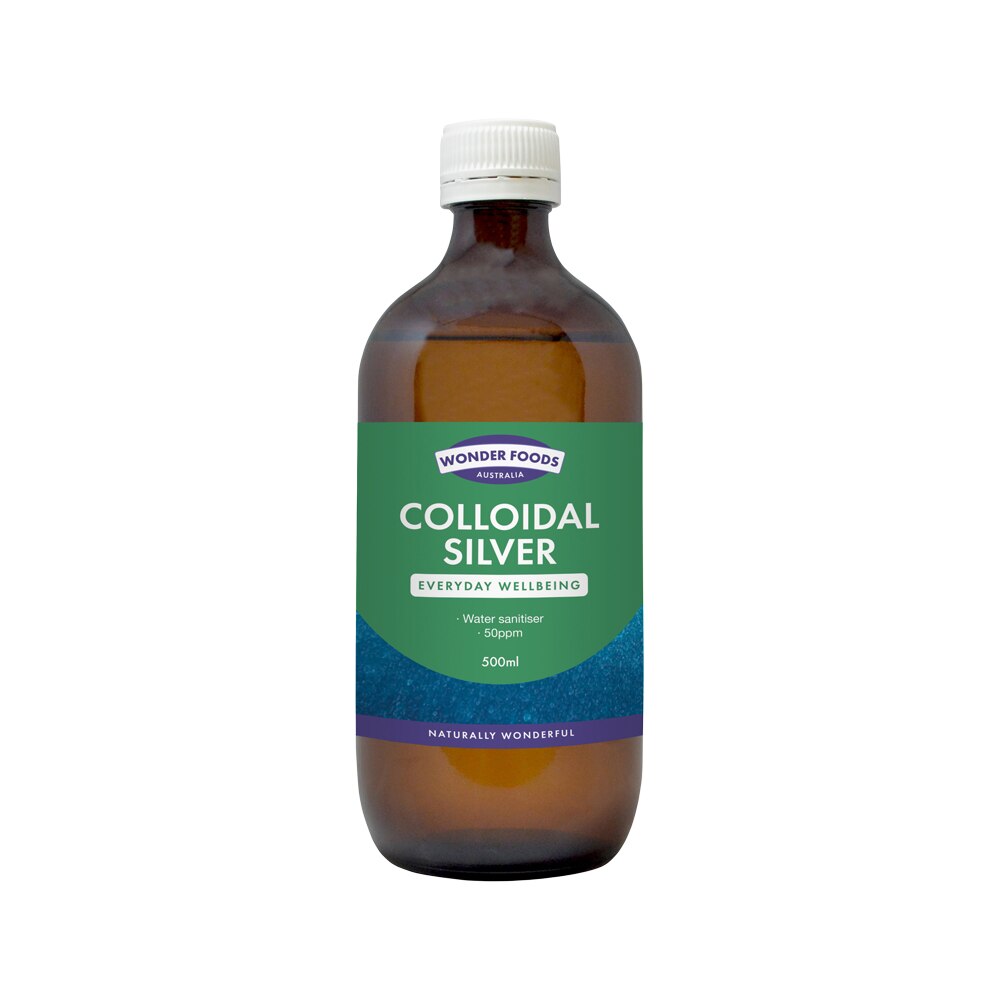 Buy Wonder Foods Colloidal Silver 50ppm 500ml - MyDeal Australia