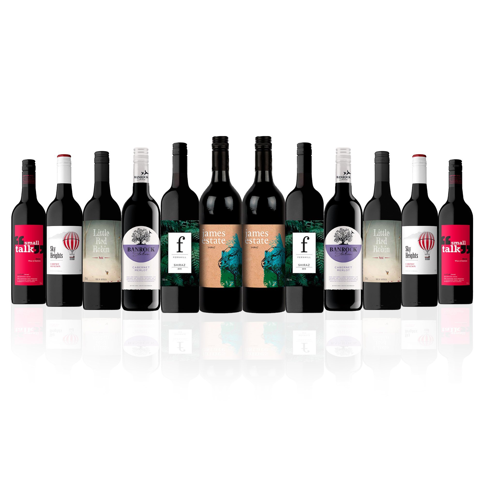 Buy Super Value Mixed Red Wine Dozen 2.0 (12 Bottles) - MyDeal Australia