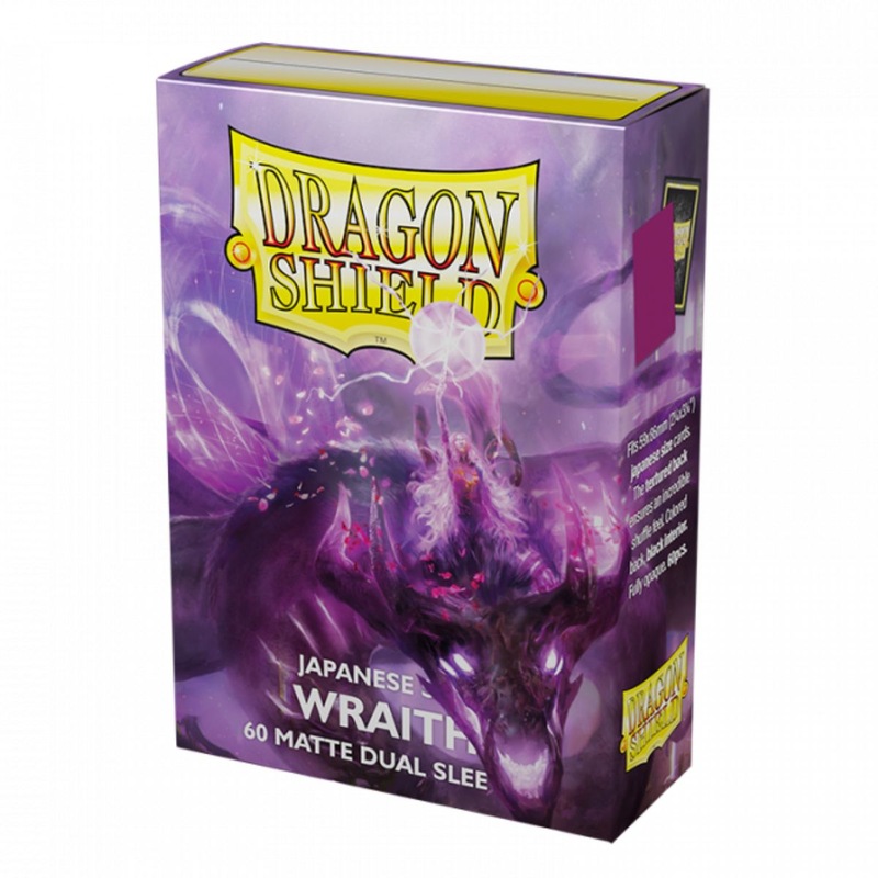 Buy Dragon Shield Japanese 60ct Dual Matte Purple Wraith Sleeves - MyDeal