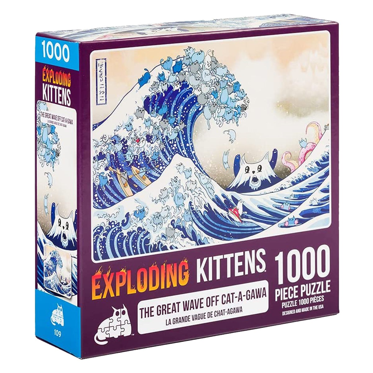 Buy Exploding Kittens Puzzle The Great Wave Off Cat-A-Gawa 1,000 pieces ...