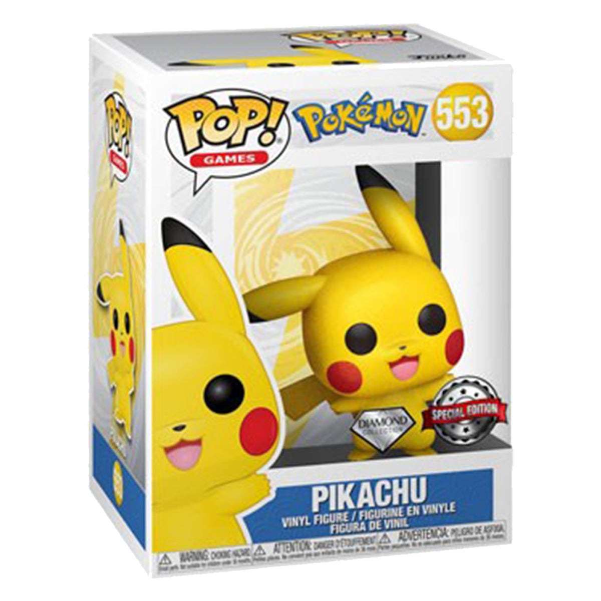 Buy Pokemon Pikachu Waving Diamond Glitter Pop! Vinyl RS - MyDeal Australia