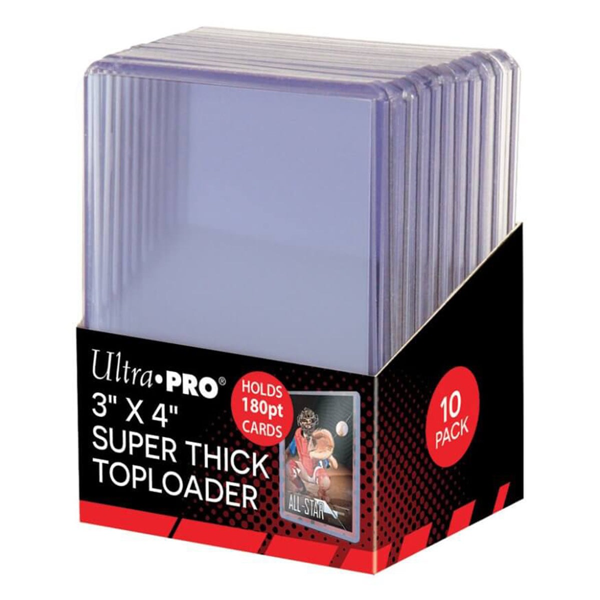 Buy ULTRA PRO Toploader - 3 x 4 Super Thick 180pt Toploader 10ct ...
