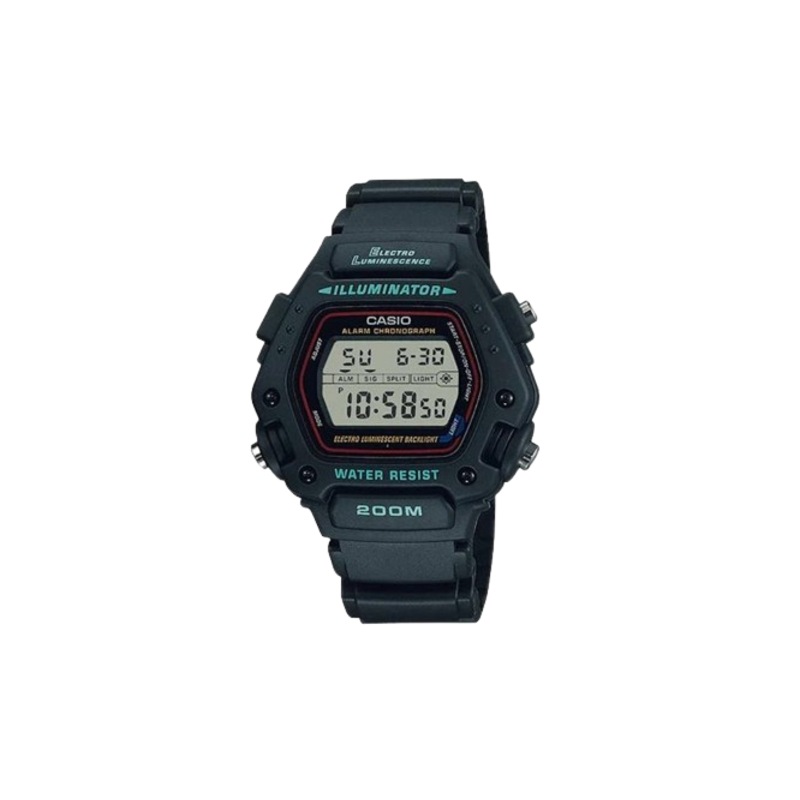 Buy Casio 200meter Men's Multifunction Digital Sports Watch - Black ...