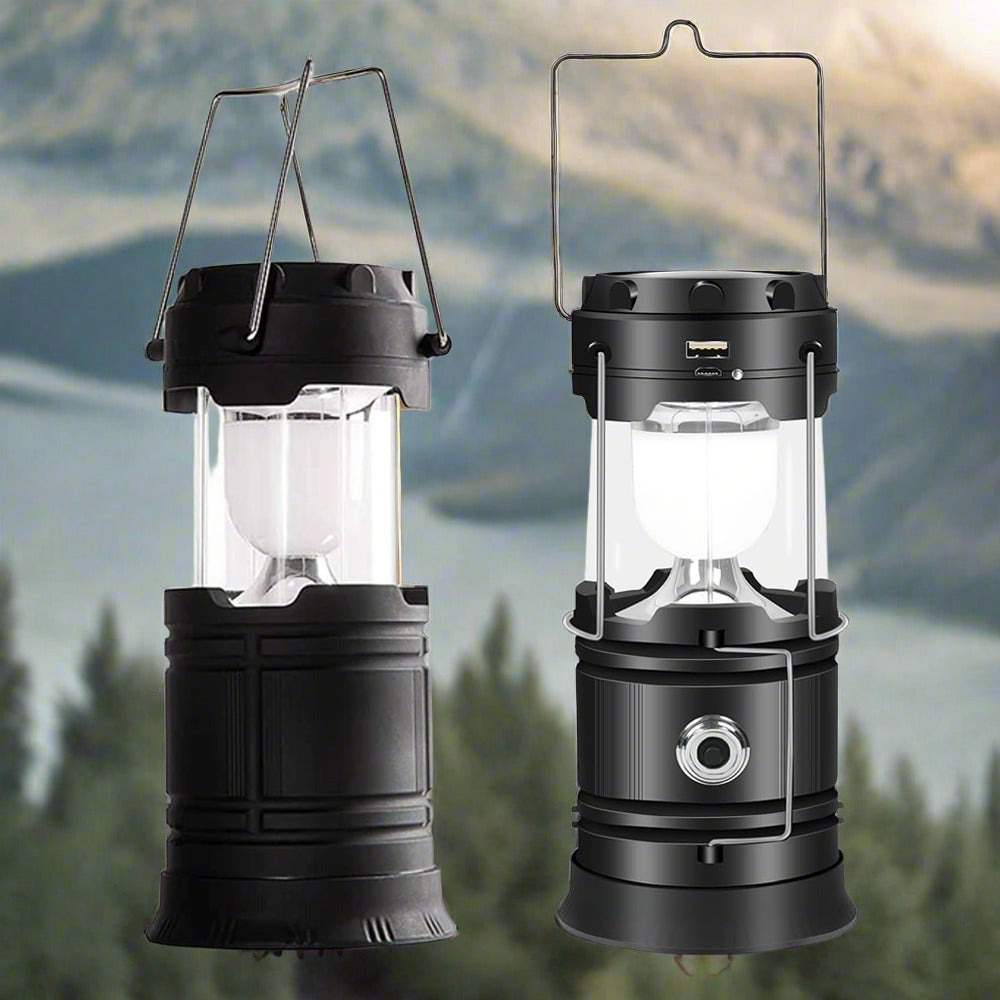 Buy Danoz Camping⛺ LED Camping Lamp Solar Powered Rechargeable USB ...